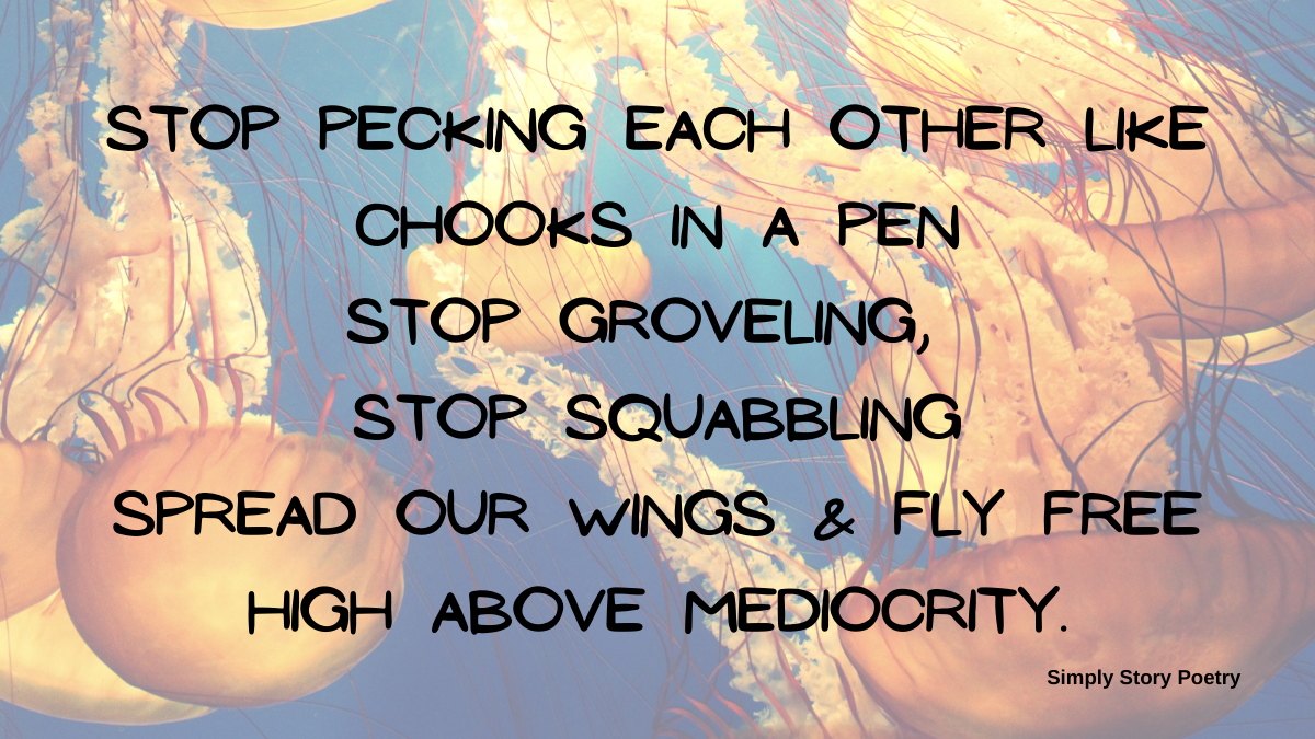 Stop Pecking Each Other… – Simply Story Poetry